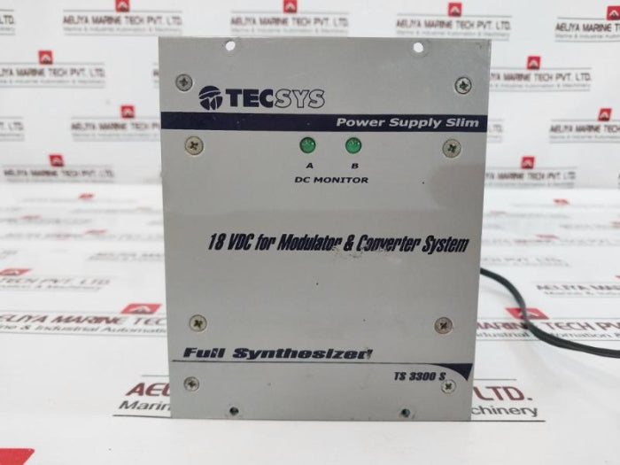 Tecsys Ts 3300 S Power Supply Slim 18 Vdc For Modulator & Converter Sy – Aeliya Marine