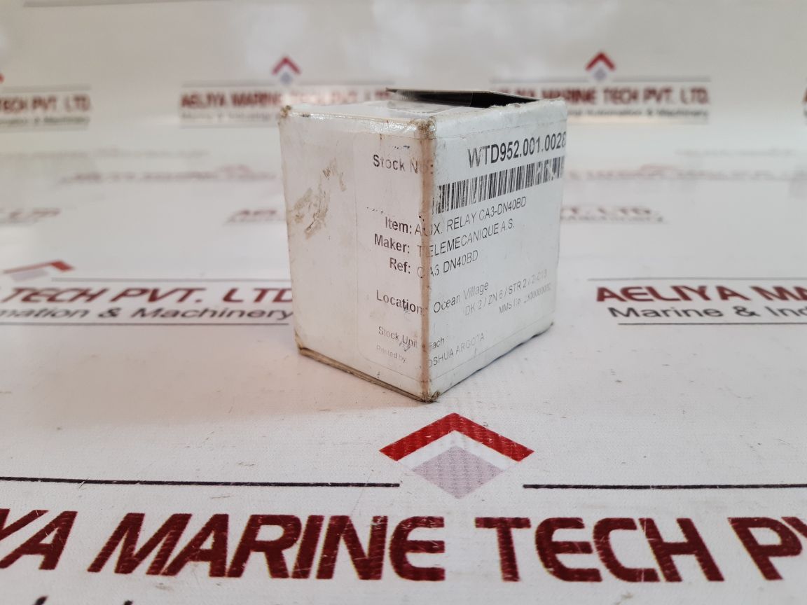 Telemecanique ca3kn40bd3 control relay with box – Aeliya Marine