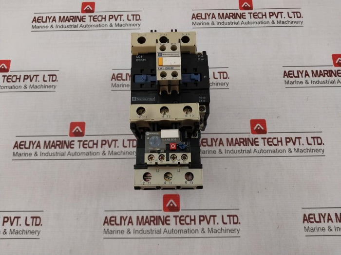 Telemecanique Lc1 D9511 Contactor, Lr2D33 Overload Relay, La1Dn02 Cont ...