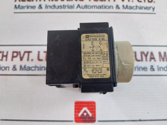 Telemecanique La2-d20 A65 Travail On Delay Time Block 0.1-3S – Aeliya ...