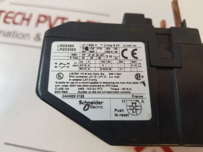 Telemecanique Lrd33 Thermal Overload Relay 600V – Aeliya Marine