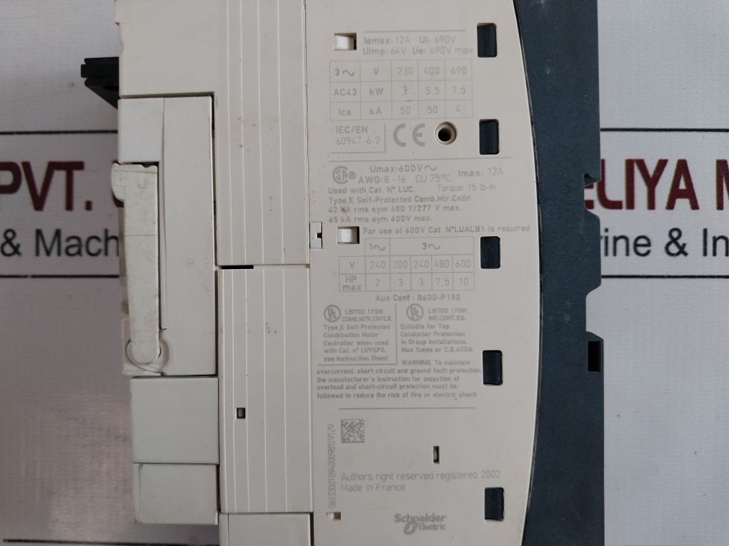 Telemecanique Luca05Fu Motor Starter – Aeliya Marine