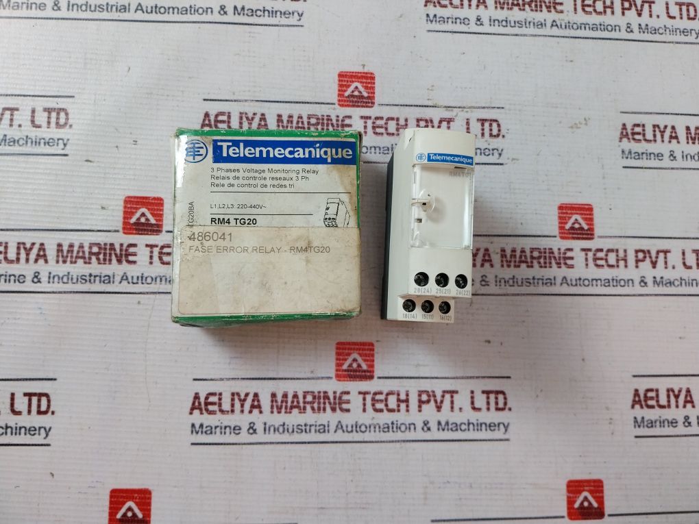 Telemecanique Rm4 Tg20 3-phase Monitoring Relay 220-440V ~ 50/60Hz ...