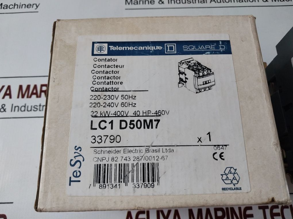 Telemecanique Lc1 D50M7 Contactor – Aeliya Marine
