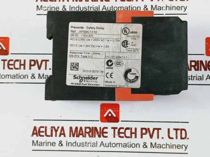 Telemecanique Xps-bc Preventa Safety Relay Xpsbc1110 24V Dc 30Ms ...