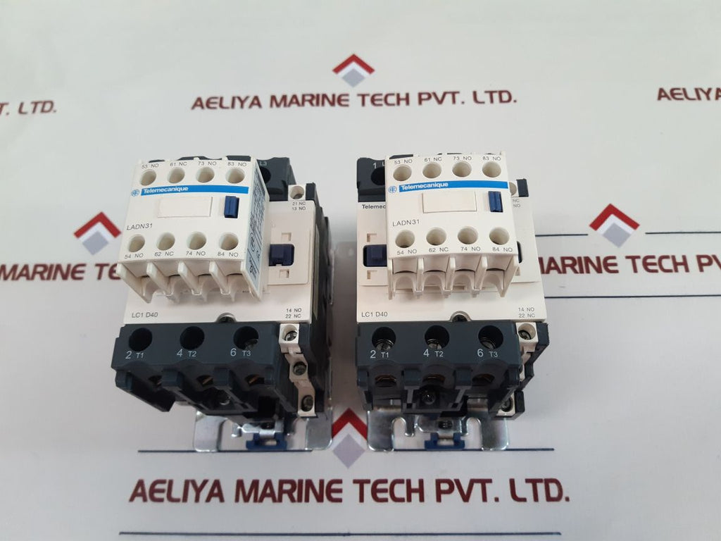 Telemecanique/Schneider Lc1 D40 Contactor With Ladn31 Contact Block ...