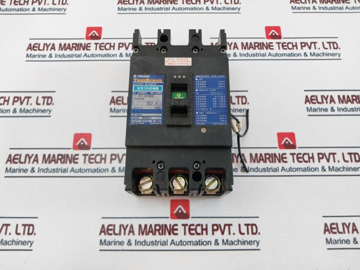 Terasaki Electric Xs100Nb 3 Pole Circuit Breaker 50A Ac690V 50~60Hz ...