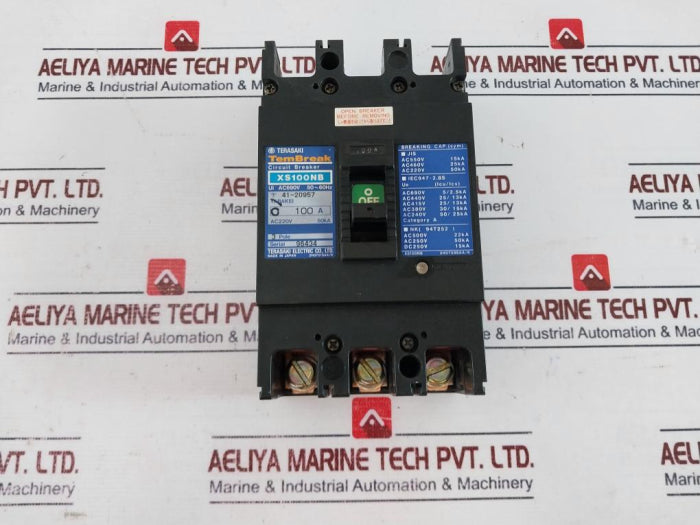Terasaki Electric Xs100Nb Tembreak Circuit Breaker – Aeliya Marine