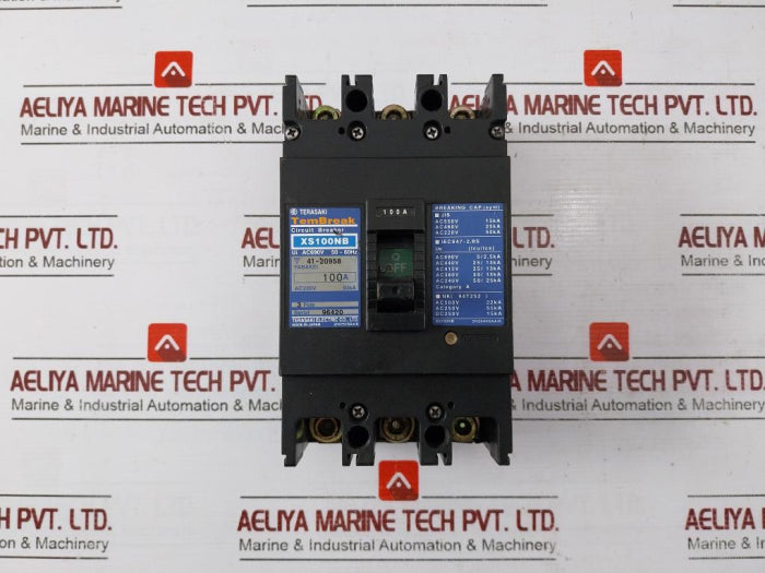 Terasaki Electric Xs100Nb Tembreak Circuit Breaker Ac220V 50Ka 100A ...