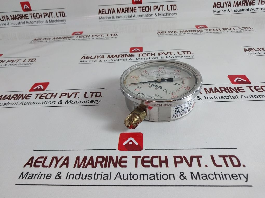 Tess En 837-1 Pressure Gauge 0 To 25 Bar 0 To 350 Psi – Aeliya Marine