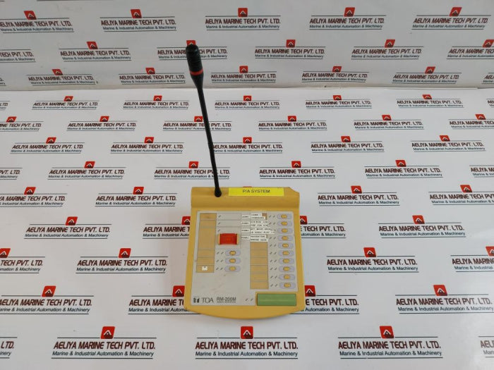 Toa Rm-200M S, P/A System Remote Microphone 24Vdc – Aeliya Marine