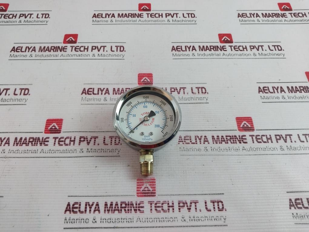Tobul Accumulator 0-3000 Psi Gauge – Aeliya Marine