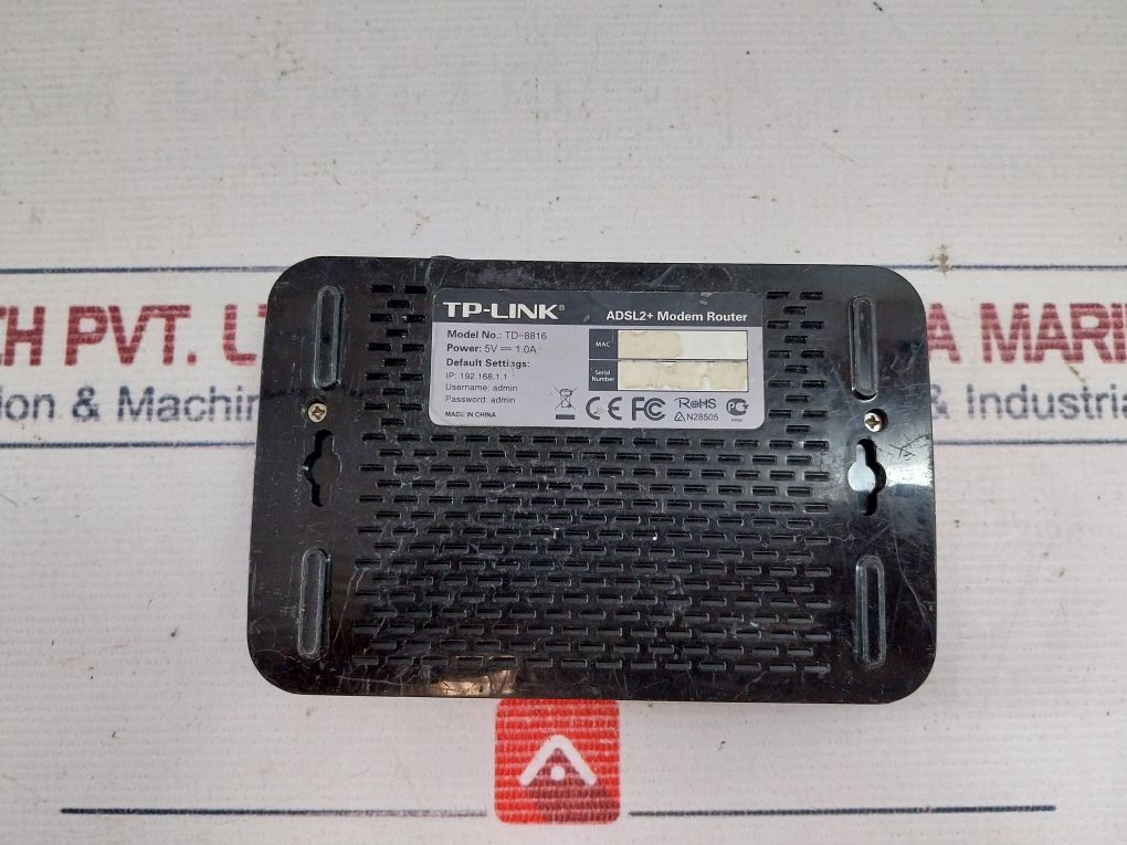Tp-link Td-8816 Adsl2+ Modem Router – Aeliya Marine