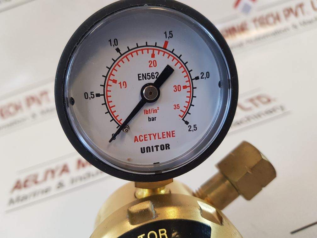 Unitor 530 Ac 1.5Bar Pressure Regulator Manometer Acetylene 611-510030 ...