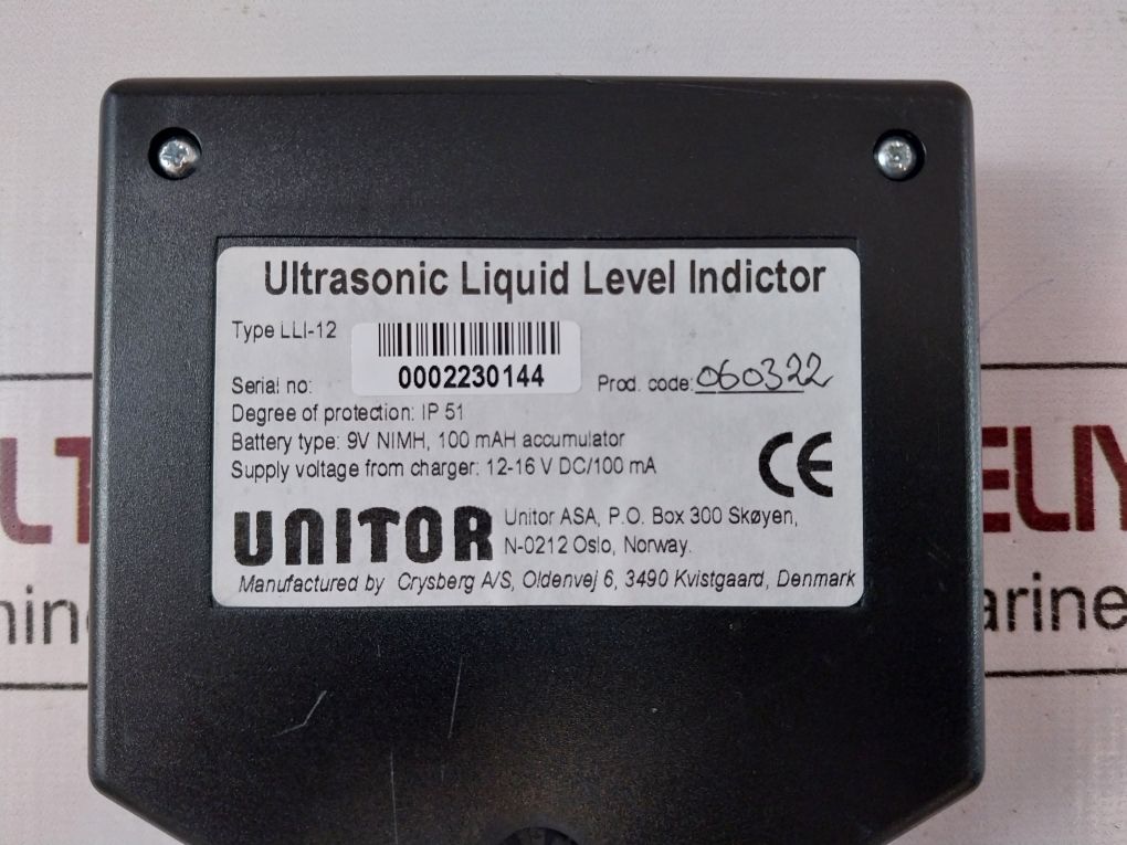 Unitor Lli-12 Ultrasonic Liquid Level Indicator Set – Aeliya Marine