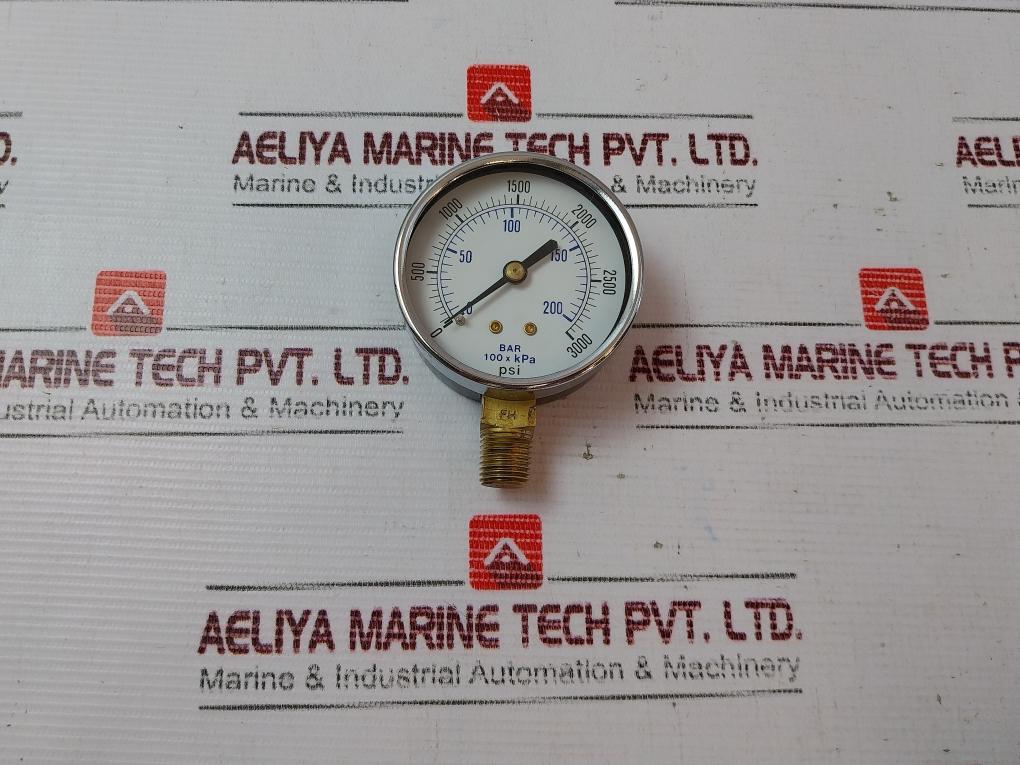 Varco 0-3000 Psi Pressure Gauge Ansi-b40.1 – Aeliya Marine