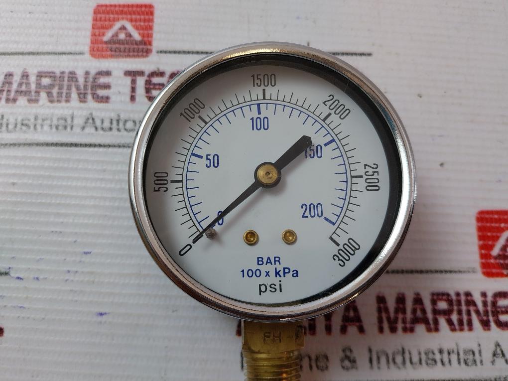Varco 0-3000 Psi Pressure Gauge Ansi-b40.1 – Aeliya Marine