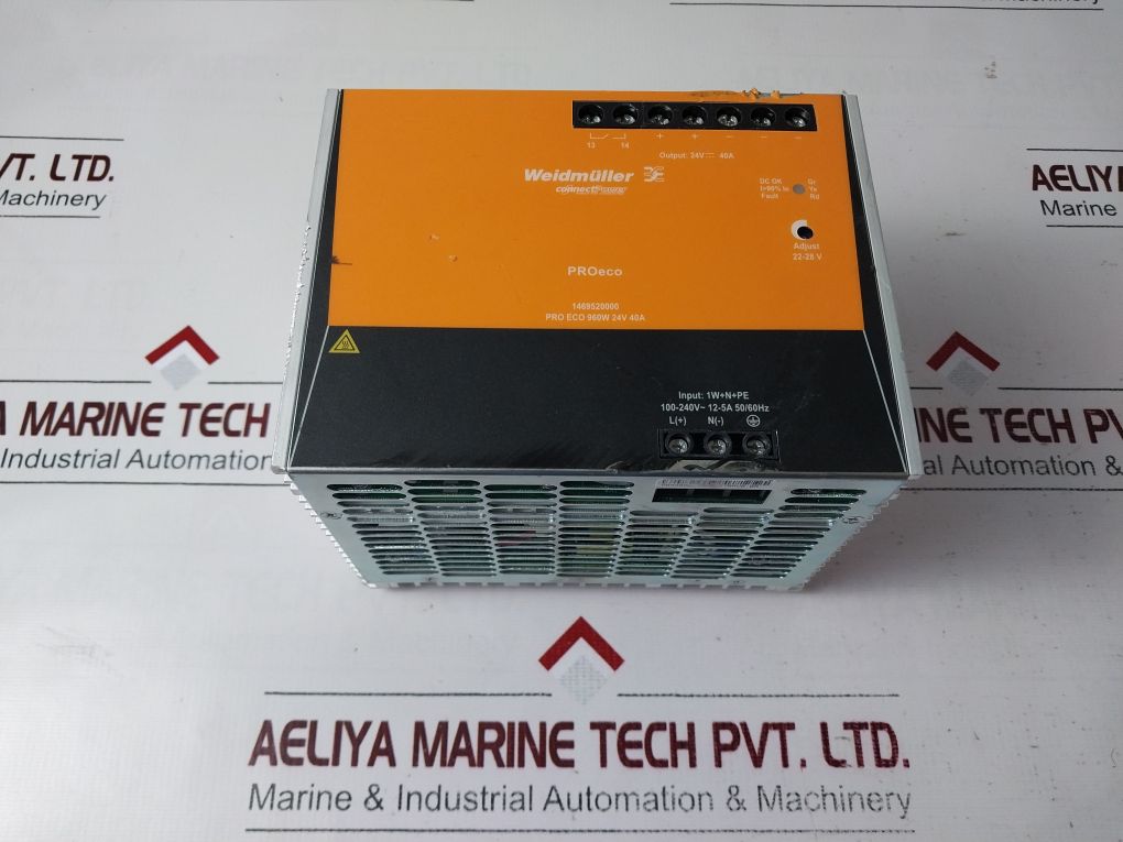 Weidmuller Pro Eco 960W 24V 40A Din-rail Power Supply 1469520000 ...