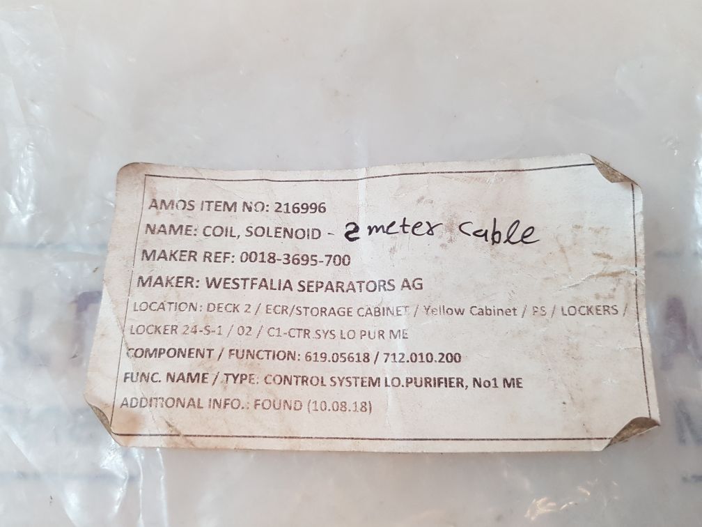 Westfalia 0018-3695-700 Cable Head Solenoid – Aeliya Marine