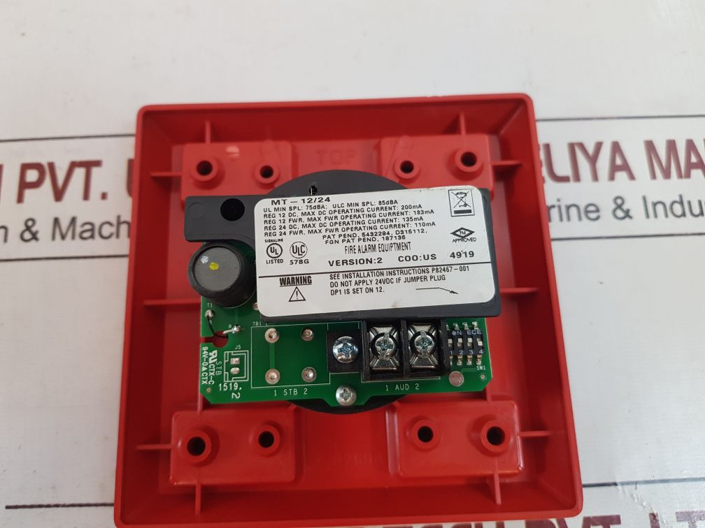Wheelock Mt-12/24 Fire Alarm Device – Aeliya Marine