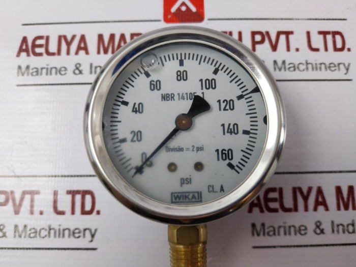 Wika 213.53.063 Gauge 1/4" Npt, 0-160 Psi, Bottom Assembly – Aeliya Marine