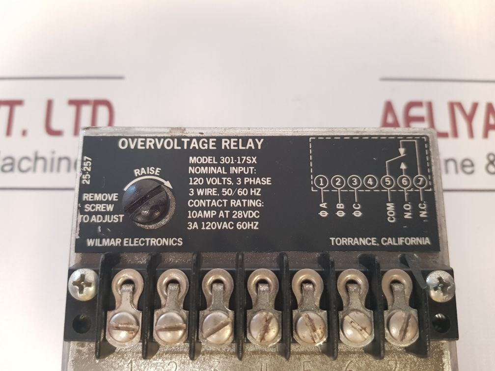 Wilmar Electronics 301-17Sx Overvoltage Relay 120V 3-phase – Aeliya Marine