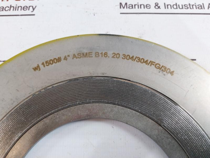 Wj 1500#4" Asme B16.20 Metallic Gasket For Pipe Flange 304/304/Fg/304 – Aeliya Marine