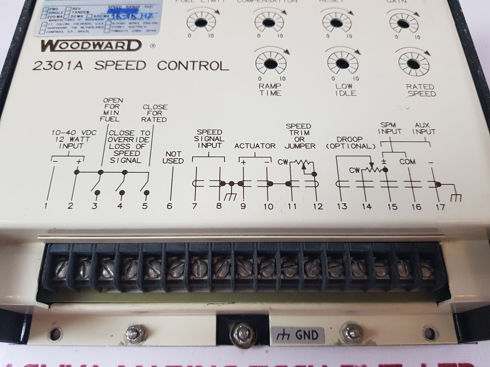 Woodward 2301A Speed Control 9905 131 G – Aeliya Marine
