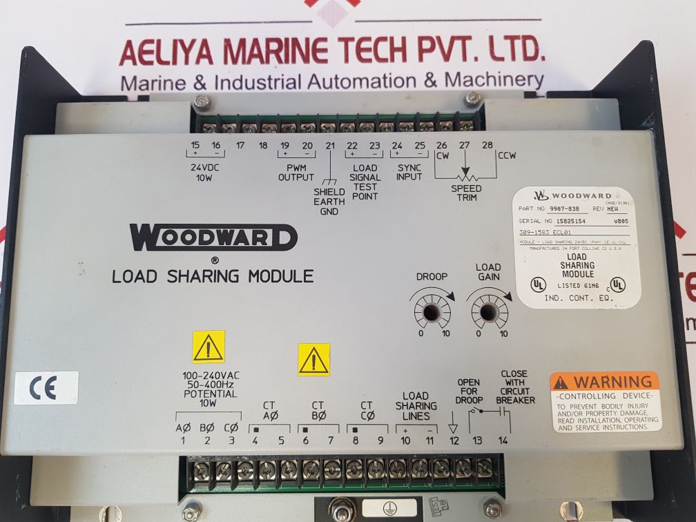 Woodward 9907-838 Load Sharing Module – Aeliya Marine