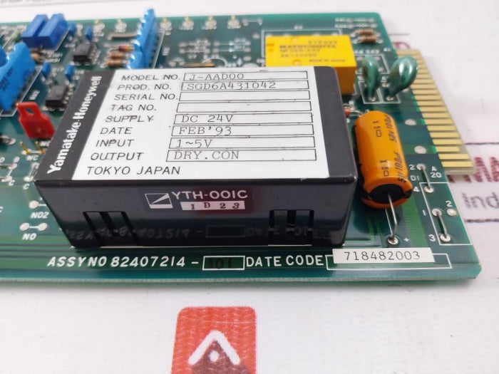 Yamatake Honeywell J-aad00 Deviation Monitor Switch Module Dc 24V ...